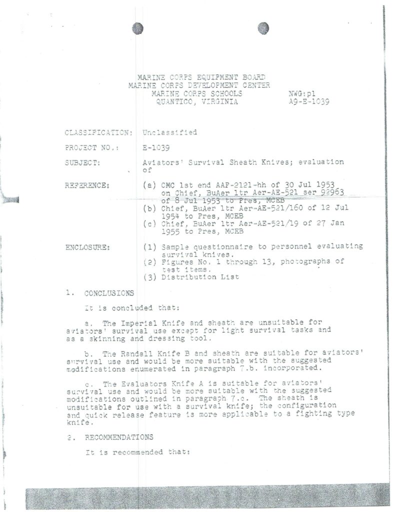 1955 - Pages From The Marine Corp Testing Documents - RMK Collector