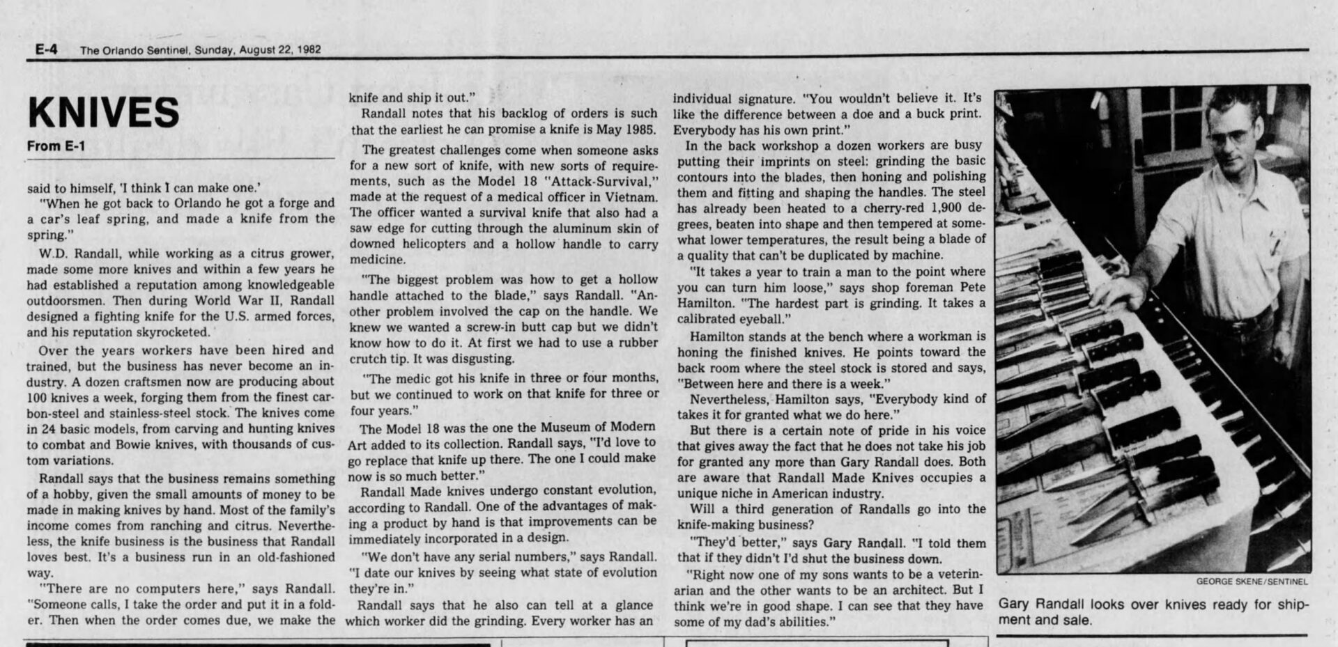 1982 - Orlando Sentinel - RMK Collector