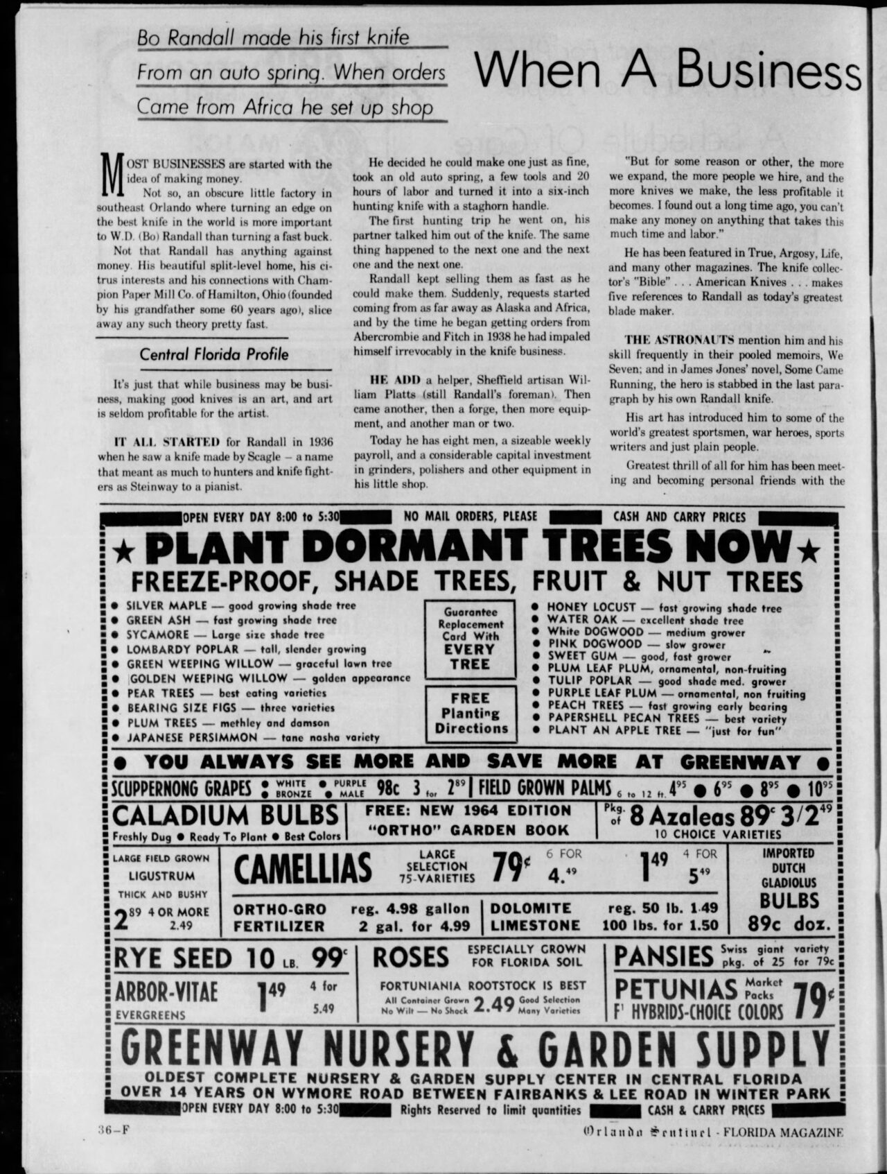1964 - Orlando Sentinel - RMK Collector